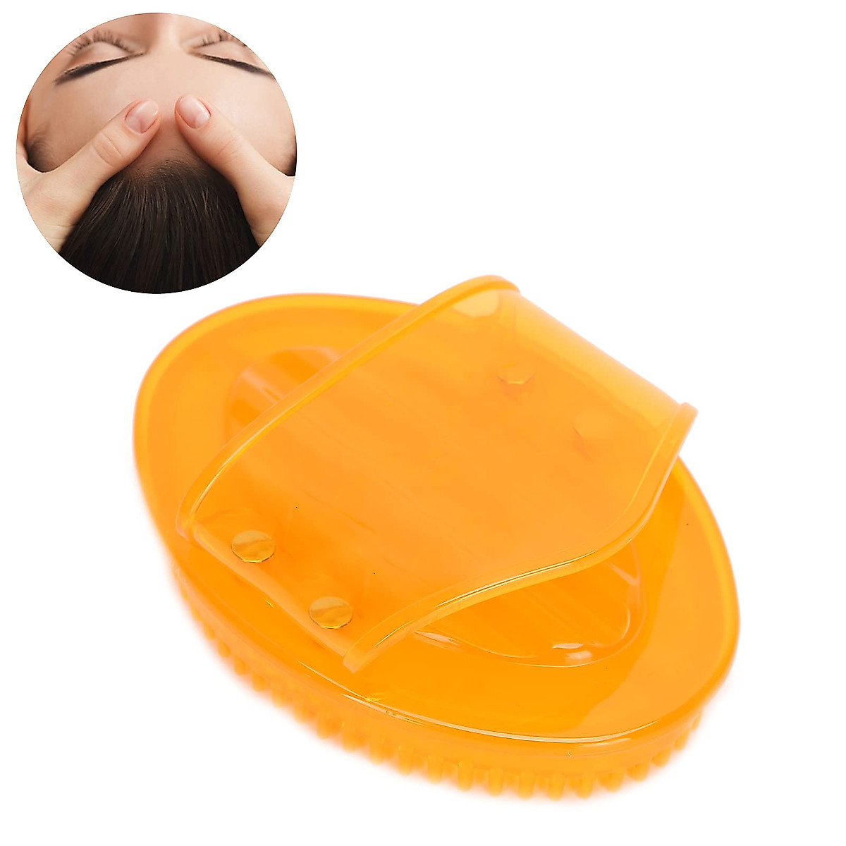 Meridians Massage Brush, Whole Body Relaxation Massage Comb Essential Oil Brush Body Scrubber Bath Body Brushes SPA Massager Device Health Care Washing Hair Scalp Shower (#2)