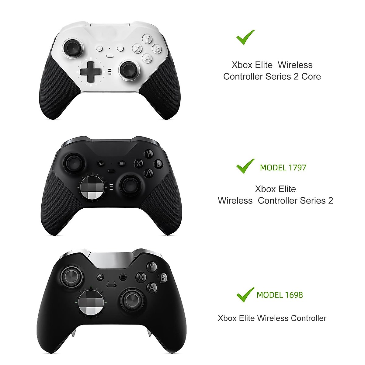 4 PCS Metal Paddles, Back Hair Trigger Locks Replacement Parts for Xbox One Elite Series 2 Controller/Elite Series 1 Controller/Elite 2 Core Controller(Black)