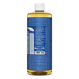 Dr. Bronner's - Pure-Castile Liquid Soap (Peppermint, 32 ounce, 2-Pack) - Made with Organic Oils, 18-in-1 Uses: Face, Body, Hair, Laundry, Pets and Dishes, Concentrated, Vegan, Non-GMO