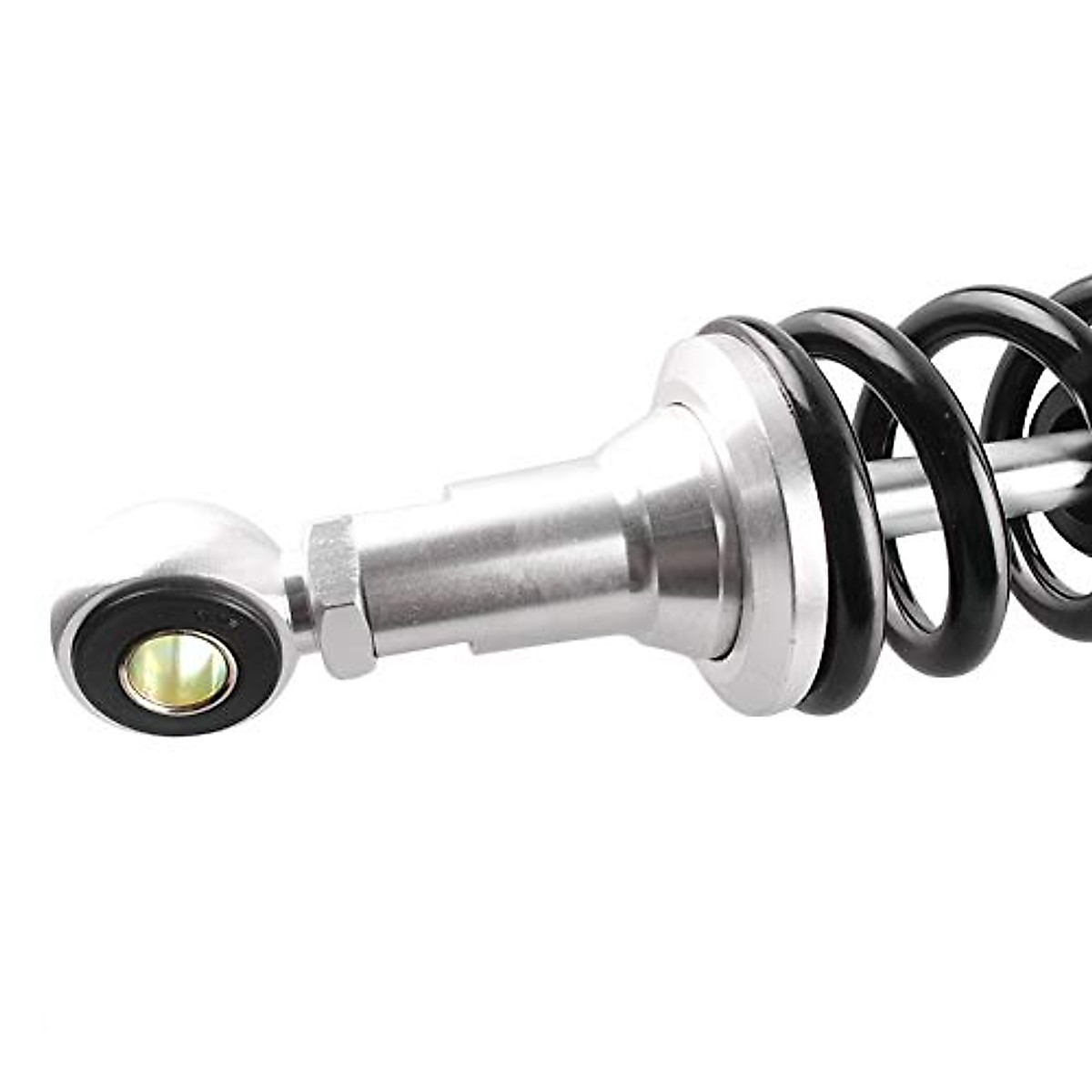 Luckmart Motorcycle 15.75inch 400mm Shock Absorbers Rear Suspension Heavy Duty Universal for Honda Suzuki Yamaha Kawasaki ATV Go Kart Quad Dirt Sport Bikes Black Silver (1pair)