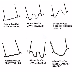 Hot Staples,for Car Bumper Repair Bodywork Plastic Welding Repairing, Pre-Cut Treatment, 6 Types Available 900PCS