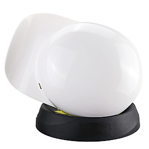 WYFDC DOT Certified - Baseball Cap Style Retro Motorcycle Helmet Unisex-Adult for Moped Cap Jet Scooter Street Cruiser with Mask Towel (L,White)