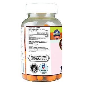 Licks Pill Free Dog Skin and Allergy Gummies - Omega 3 Dog Allergy Relief - Dog Vitamins & Supplements for Itch Relief - Turmeric Supplement for Dog Skin - Dog Vitamin Gummies - 90 Gummies