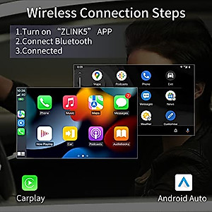 Bruynic 2023 New Version Car Stereo Support Apple CarPlay & Android Auto with GPS,WIFI,Bluetooth,Split Screen Android 12.0 Double Din Car Radio, Compatible with BMW 3 Series 2005-2012(E90/E91/E92/E93)