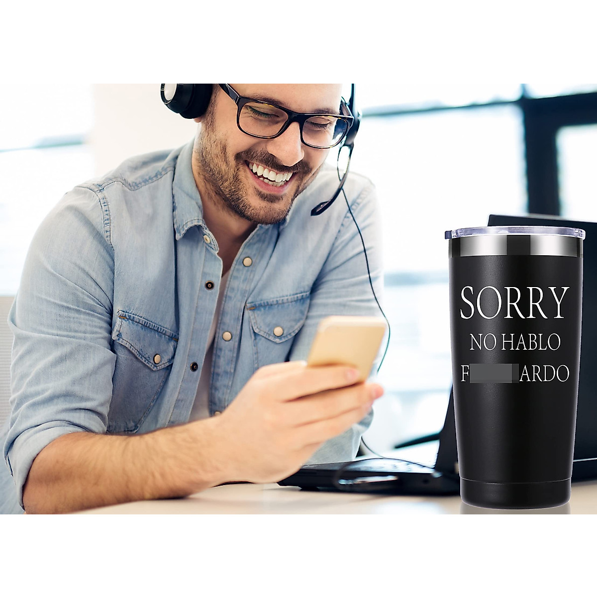 Funny Men Gifts.20 oz Tumbler Gifts for Men.Funny Sarcastic Humor Novelty Joke Gag Gifts.Birthday Gifts Christmas Gifts for Men Dad Husband Brother Boss Women(Black)