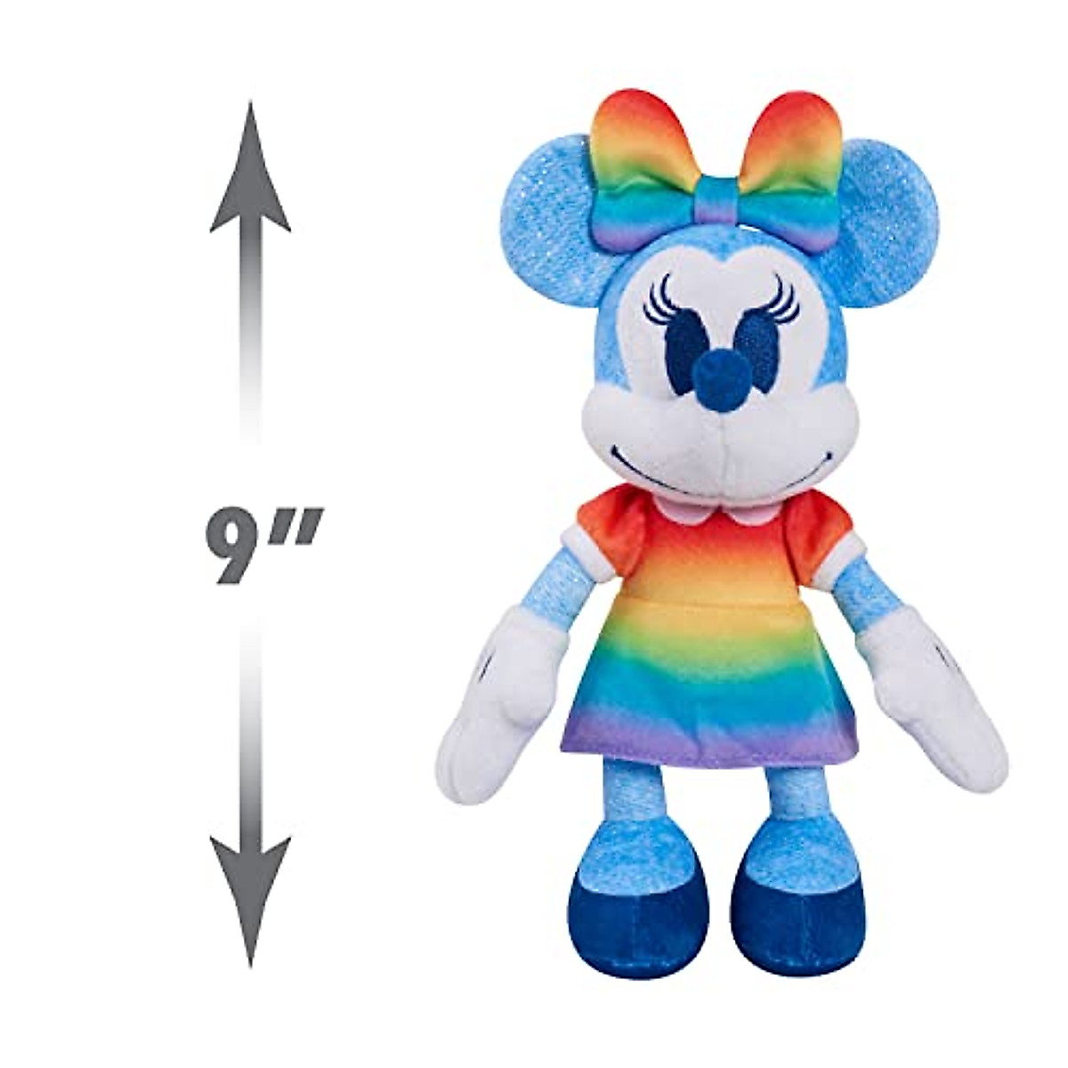 Disney Standard Pride Small Plush – Minnie Mouse, Just Play, Kids Toys for Ages 2 Up, Amazon Exclusive by Just Play