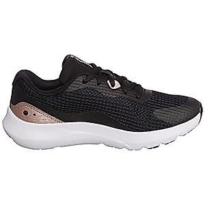 Under Armour Women's Surge 3 Sneaker, Black, 9