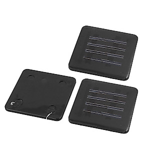 uxcell 3Pcs 55mmx55mm 2 Volts 35mA Polycrystalline Solar Cell Panel Module
