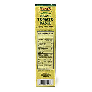 Cento Double Concentrated ORGANIC Tomato Paste - 2/ 4.56 oz tubes