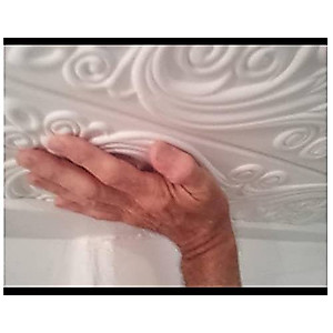 White Styrofoam Decorative Ceiling Tile Astana (Package of 8 Tiles) - Other Sellers Call This Spanish Silver and R139