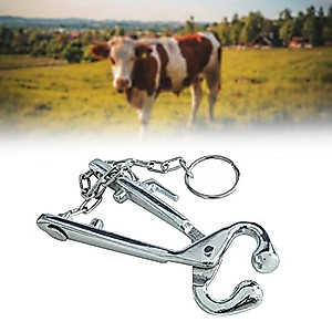 Colcolo Cattle Nose Rings Pliers Piercing Smooth Durable Farm Equipment Bovine Clip for Livestock