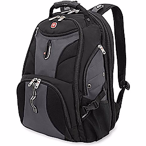 SwissGear 1900 Scansmart TSA 17-Inch Laptop Backpack, Gray/Black