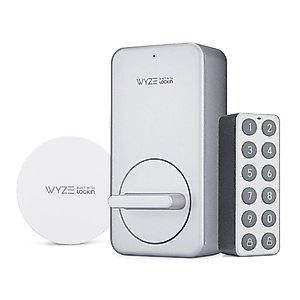 Wyze Lock WiFi & Bluetooth Enabled Smart Door Lock, Wireless & Keyless Door Entry, Compatible with Amazon Alexa, Fits on Most Deadbolts, Includes Wyze Gateway and Wyze Keypad