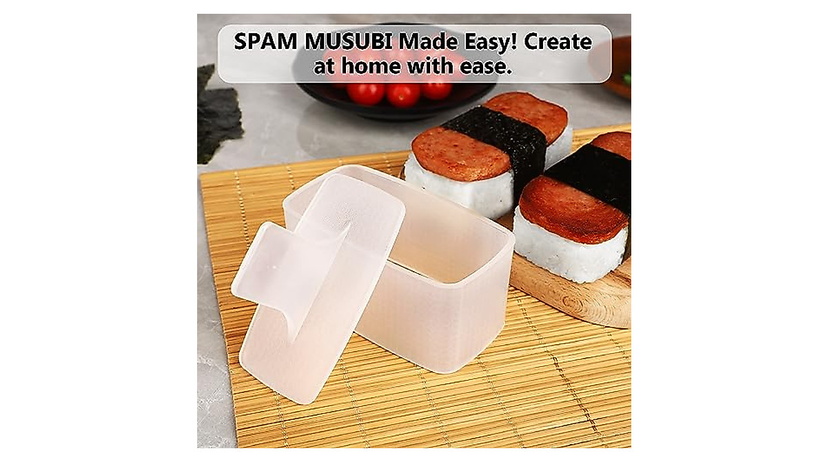 Spam Musubi Mold, Musubi Maker Press 2 Pack with Luncheon Meat Slicer ...
