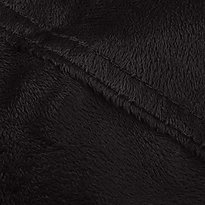 Amazon Basics Memory Foam Filled Bean Bag with Microfiber Cover, Lounger-6', Black, Solid