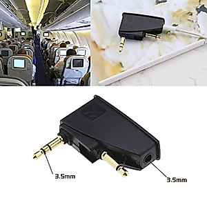 3.5mm Airplane Headphone Adapter Compatible with QuietComfort 2 QC3 QC15 QC25 QC35 Compatible with SoundLink AE2 AE2W Devices Gold Plated 3.5mm Jack