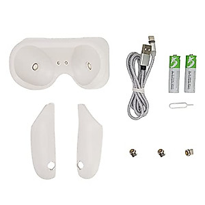 070 Magnetic Charging Station Set for Oculus Quest 2, VR Controller Charging Dock with 2 Rechargeable Batteries, VR Controller Charger Stand, Virtual Reality Accessories