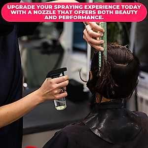 ALPENKOK 4 Pcs Spray Nozzle for Bottles - Spray Bottle Tops Replacement, Durable Plastic, Adjustable Length, 2 Spray Modes, Fits 8 Oz and 16 Oz Bottles, Good Sealable Fit for Home and Garden Use