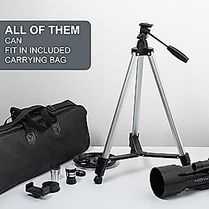 Telescope for Kids & Adults - 70mm Aperture 500mm AZ Mount Fully Multi-Coated Optics Astronomical refracting Portable Telescopes, with Tripod Phone Adapter, Carrying Bag, Remote Control