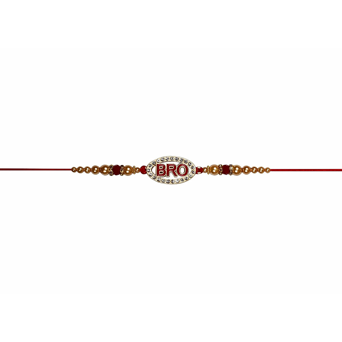 ARTISENIA American Diamond Bro Rakhi for Brother Raksha Bandhan Rakhi