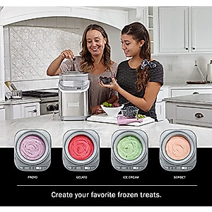 Cuisinart ICE-70P1 Electric Ice Cream Maker Bundle with Ice Cream Recipe Book