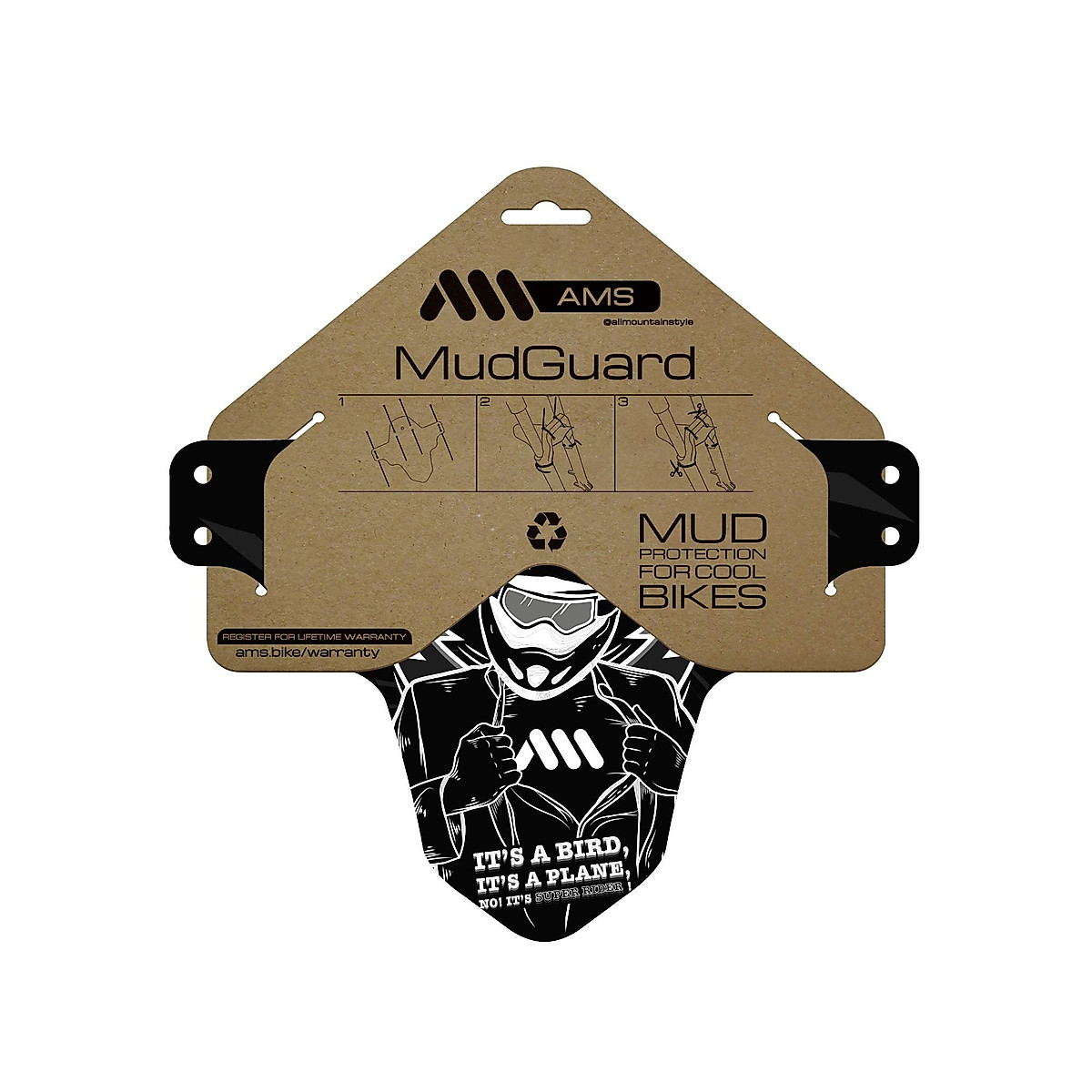 MTB Front Wheel Mud Guard - Lightweight & Durable Protection - Universal Fit - Protect Against Mud, Water Spray and More