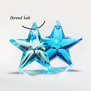 Plastic Stars - Gemstones and Crystals - Pack of 160pcs Vase Filler - Jewels for Crafts - Fish Tank Rocks - Sensory Bin Filler - Gems for Crafting - Fake Ice - Aquarium Stones - Multicolored