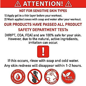 LOMA Hot Gel - Hot Cream - Premium Workout Enhancer for Women and Men with Aloe Vera Extract - Heating Cream (Original)