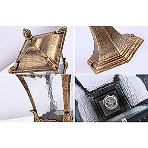 E27 Outdoor Column Lights Industrial Metal Aluminum Post Lights Garden Home Courtyard Street Community Lighting Pillar Lamps