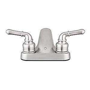 Pacific Bay Lynden Bathroom Sink Faucet - Metallic Plating Over Lightweight ABS Plastic (Brushed Satin Nickel)