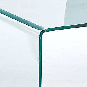 Coaster Furniture Writing Desk Clear and Chrome 801581