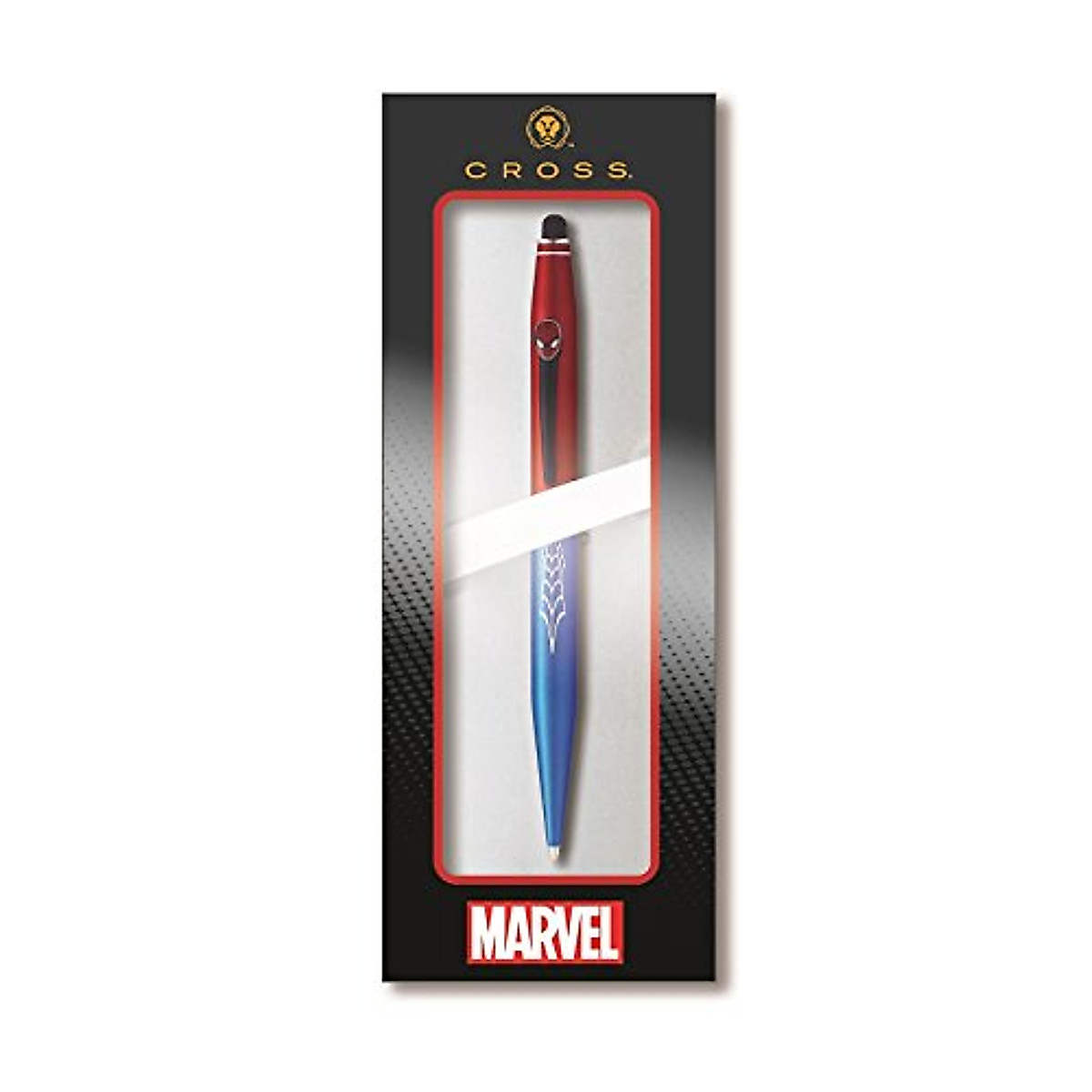 Cross Tech2 Refillable Ballpoint Pen, Medium Ballpen With Stylus - Marvel Spider Man