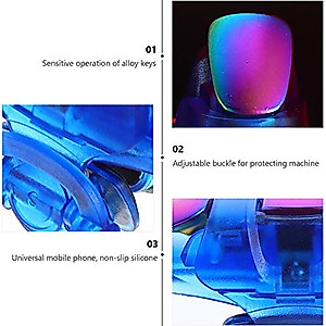 Mikikit Mobile Game Controller Trigger Joycon Accessories 2pcs Game Triggers Game Controller Trigger Gaming Trigger Gamepad Trigger Phone Triggers Phone Metal Nativity