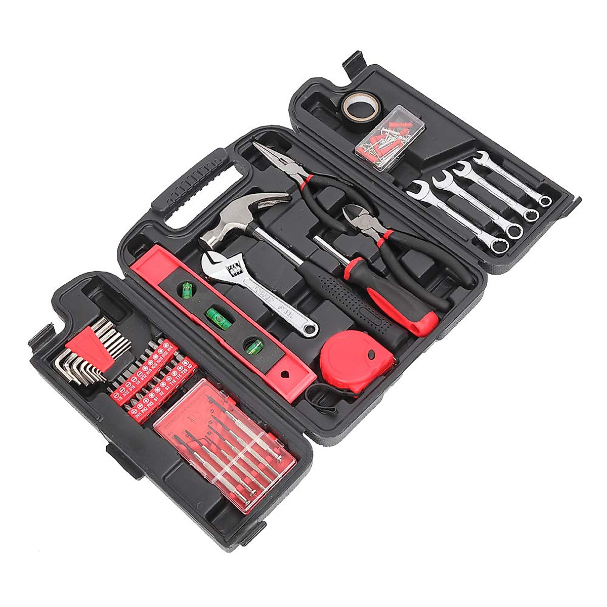 BCGUANG Home Tool Kit 136-Pcs,Protable Complete Hand Repair Tool Set with Case,Toolbox Storage Case for DIY Home Repairs