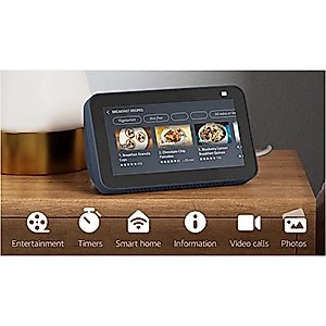 Echo Show 5 (2nd Gen, 2021 release) | Smart display with Alexa and 2 MP camera | Deep Sea Blue
