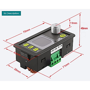 RD DPS5005 USB DC 6-55V to 0-50V 5A Constant DC DC Voltage Current Step-down Power Supply Module Buck Voltage Converter Voltmeter communication(DPS5005-USB-BT)
