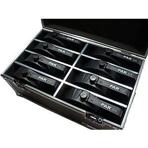 Harmony Audio Cases HC8SLIMPAR64 Light Flight Road Case Compatible with Chauvet SlimPAR 64 x 8