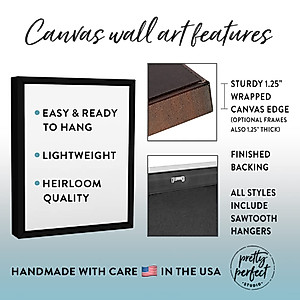 Come Home Safe, Police Officer Sign | 10x20 Black Framed Ready-To-Hang Canvas Wall Art, Law Enforcement Thin Blue Line Print