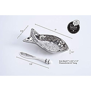 Pampa Bay Get Gifty Bowl and Spoon Set, Fish Design