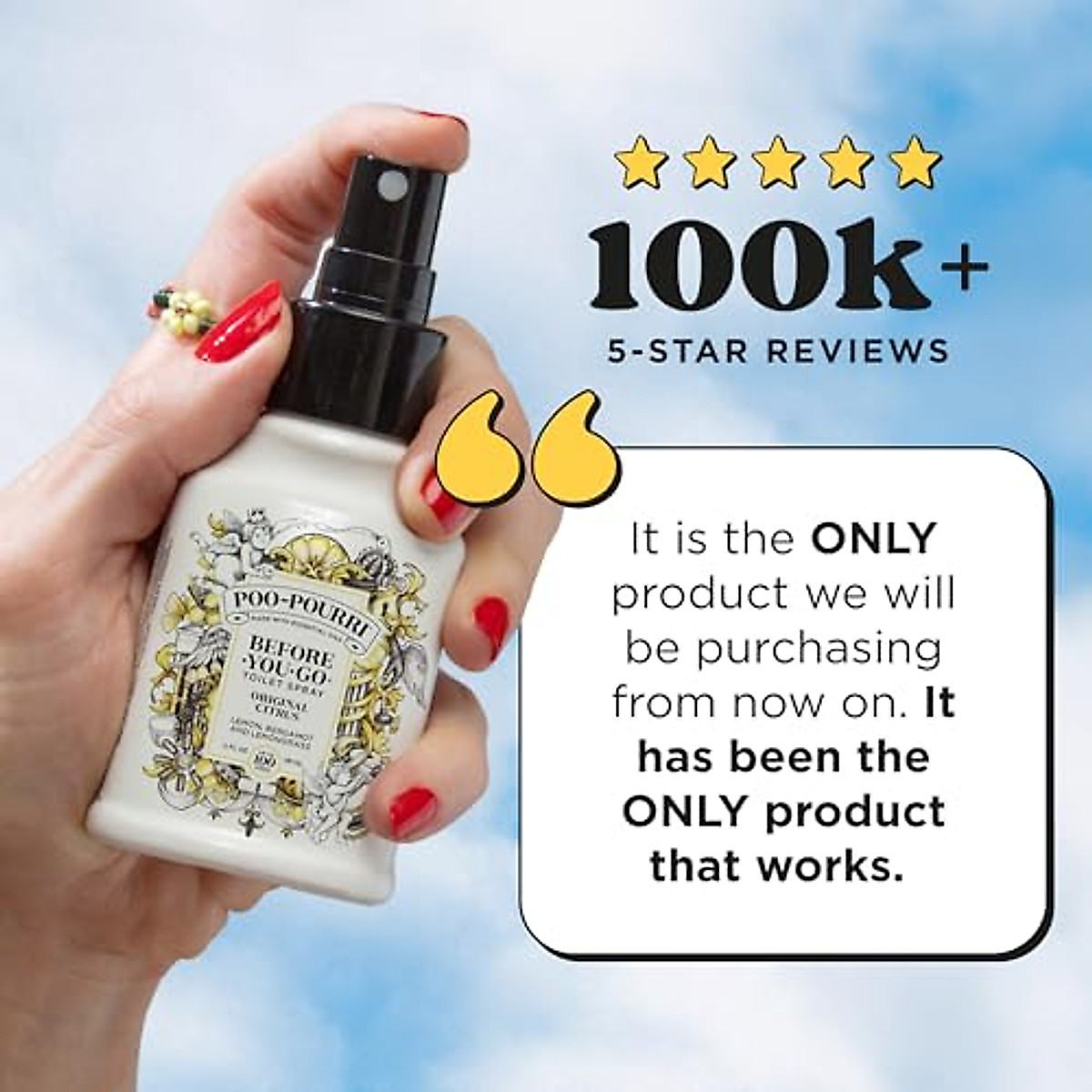 Poo-Pourri Before-You-Go Toilet Spray, Original Citrus, 2 Fl Oz - Lemon, Bergamot and Lemongrass