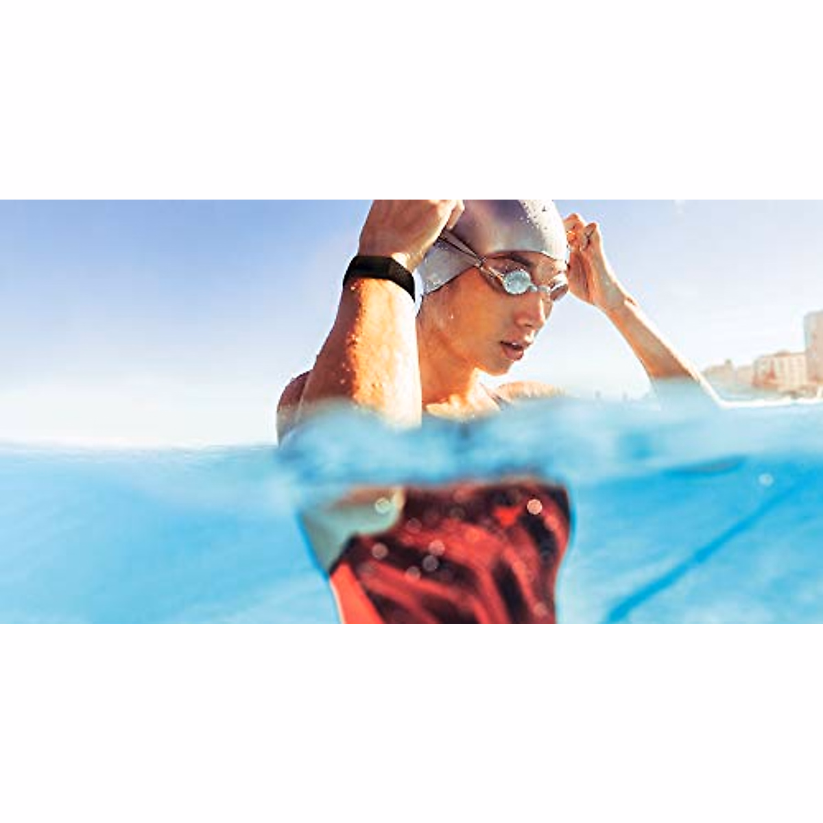 Fitbit Charge 4 Fitness and Activity Tracker with Built-in GPS, Heart Rate, Sleep & Swim Tracking, Black/Black, One Size (S &L Bands Included)