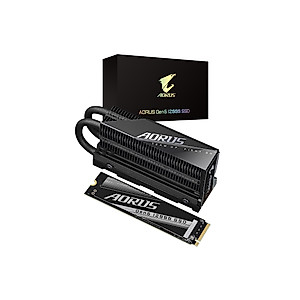 GIGABYTE AORUS Gen5 12000 SSD 2TB PCIe 5.0 NVMe M.2 Internal Solid State Hard Drive with Read Speed Up to 12400MB/s, Write Speed Up to 11800MB/s, AG512K2TB