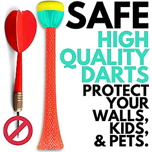 Doinkit Dart Magnetic Dartboards - Large Premium Design - 6 Kid Safe Durable Doinkit Darts - 20+ Fun Indoor Party Game for Kids and Adults