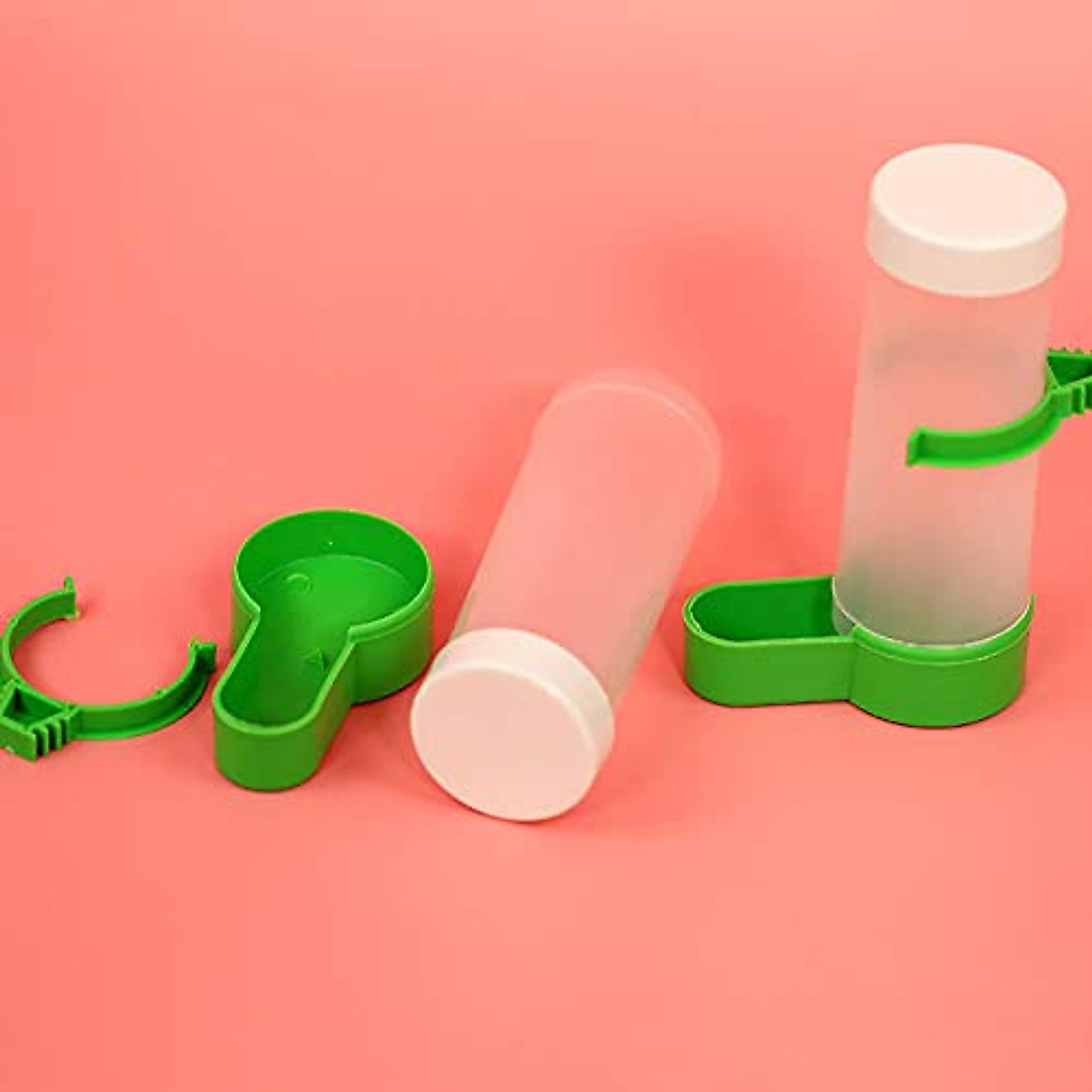 6 Pcs Automatic Bird Water Bottle,Bird Water Bottle Drinker Container Food Dispenser Hanging in Birds Cage for Parrots Budgie, Cockatiel, Lovebirds (140ML)