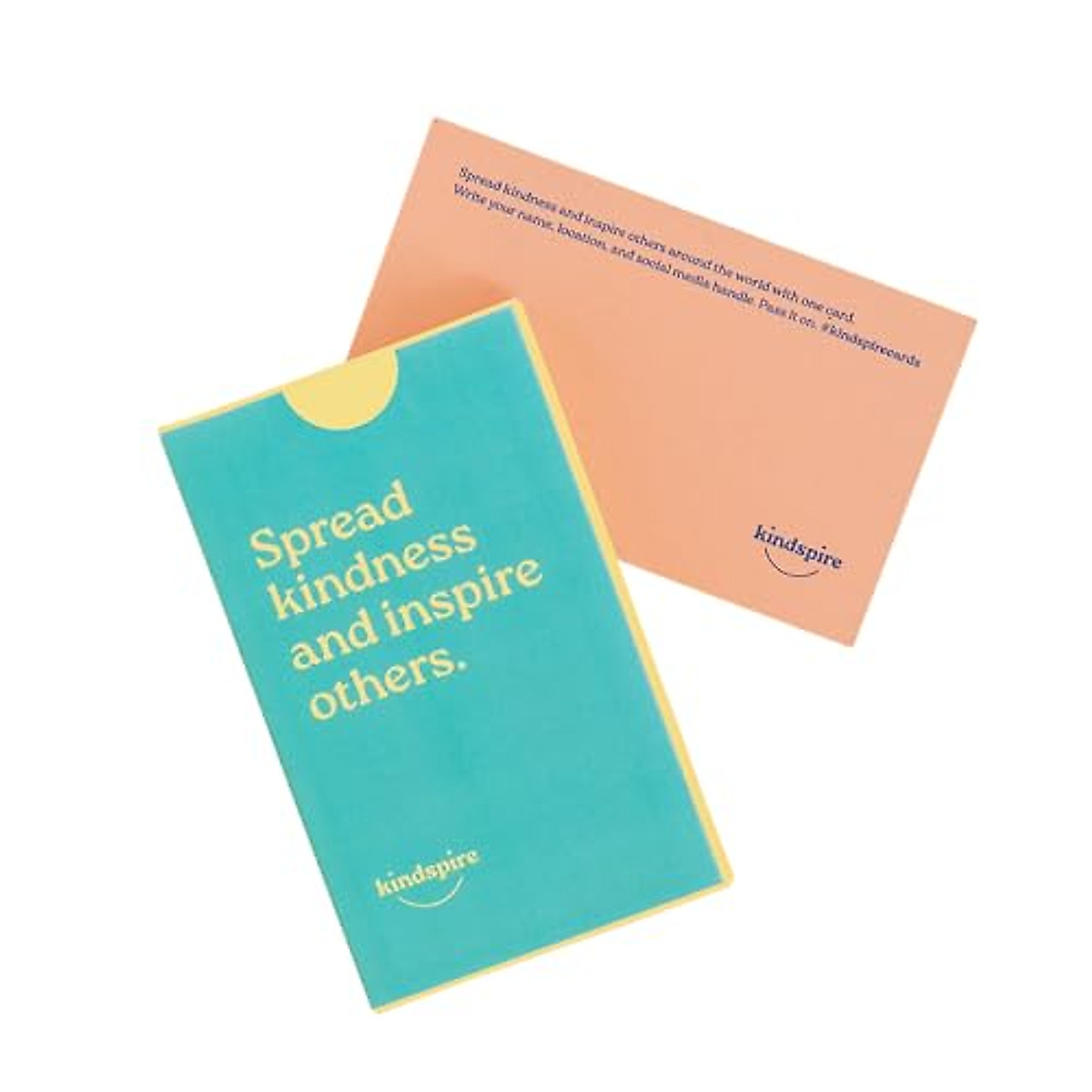 Kindspire Motivational Cards - 30 Acts of Kindness Cards (3.5" x 2.11") to Encourage Others. Minimal Inspirational and Appreciation Cards for Strangers, Friends, Coworkers, Children, with Option to