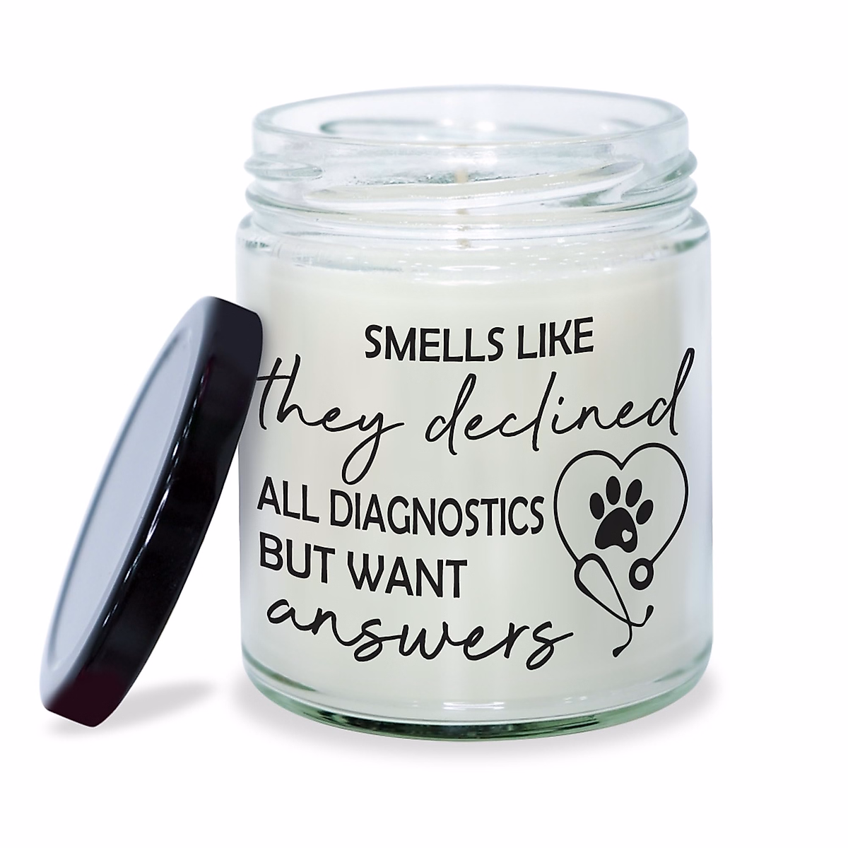 MEDROC Funny Veterinary Medicine Gifts - 9oz Vanilla Candle, Vet Gifts for Women Men, Vet Tech Week Gifts for Technician Veterinarian Assistant Receptionist Animals Care Doctor Gift Bulk