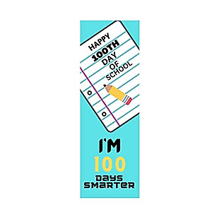 100th Day of School Bookmarks for Kids Classrooms Happy 100th Days of School I'm 100 Days Smarter Bulk 100 Count