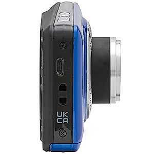 Kodak PIXPRO FZ55 Digital Camera, Blue Bundle with Lexar 32GB High-Performance 800x UHS-I SDHC Memory Card + Deco Photo Point and Shoot Field Bag Camera Case