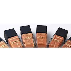 Black Radiance Color Perfect Liquid Full Coverage Foundation Makeup, Caramel, 1 Fluid Ounce