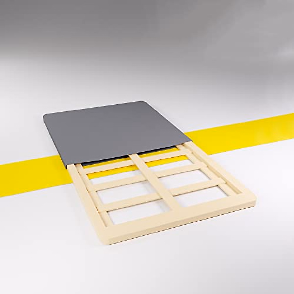 Nutan, 1.5-Inch Mattress/Bed Support, King Split Fully Assembled Bunkie Board, Gray